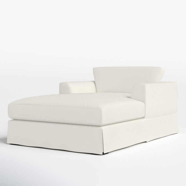 Lucia Slipcovered Chaise Lounge & Reviews | Birch Lane